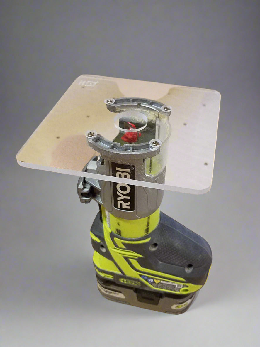Acrylic Base for Ryobi Router ONE+ Cordless P601 PCL424B Trim Router ...